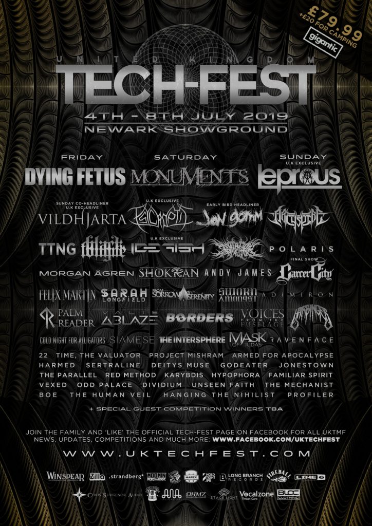 FESTIVAL PREVIEW: UK Tech-Fest 2019 - Distorted Sound Magazine