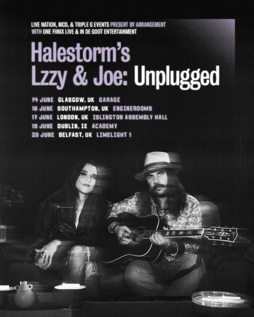 Halestorm's Lzzy & Joe announce UK unplugged tour dates - Distorted ...