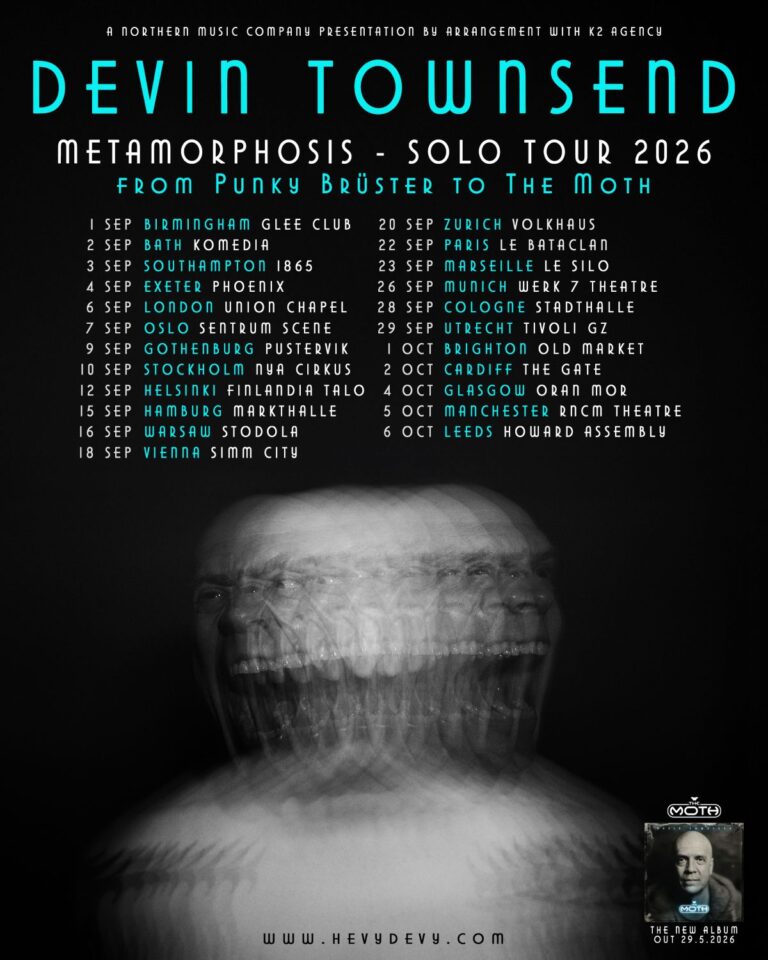 Devin Townsend announces European tour - Distorted Sound Magazine