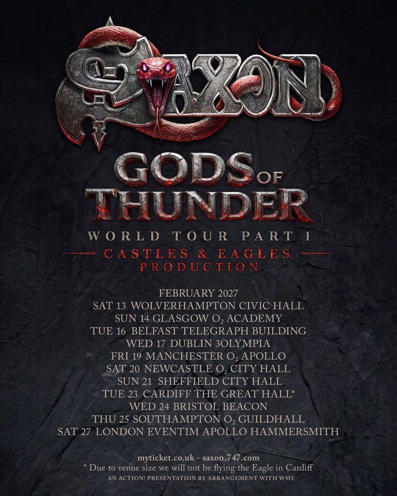 Saxon announce UK tour - Distorted Sound Magazine